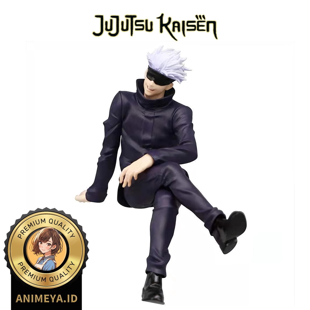 Jual ACTION FIGURE JUJUTSU KAISEN SATORU GOJO DUDUK SITTING KOLEKSI ...