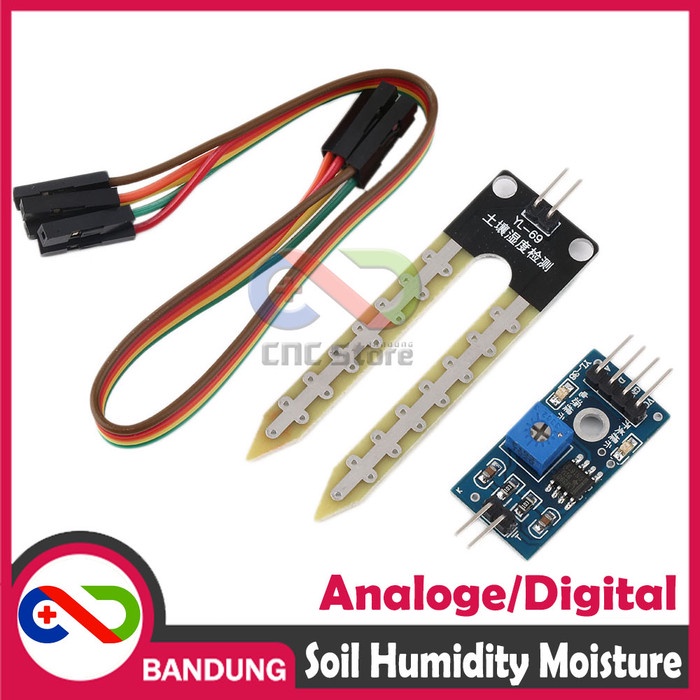 Jual MODULE SENSOR KELEMBABAN TANAH SOIL HUMIDITY MOISTURE SENSOR MODUL ...
