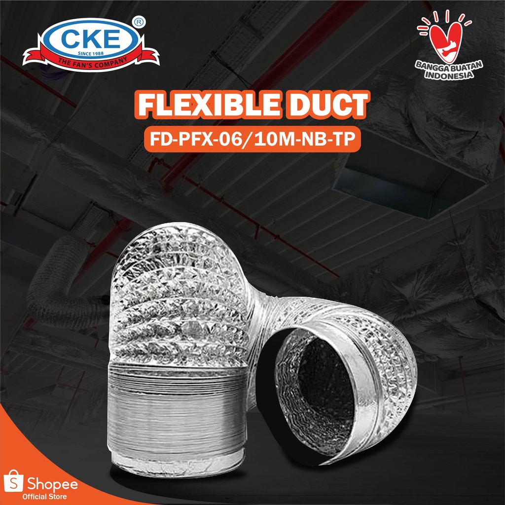 Jual Aluminium Selang Flexible Ducting Pipa Exhaust Fan 6" Inch 10 ...
