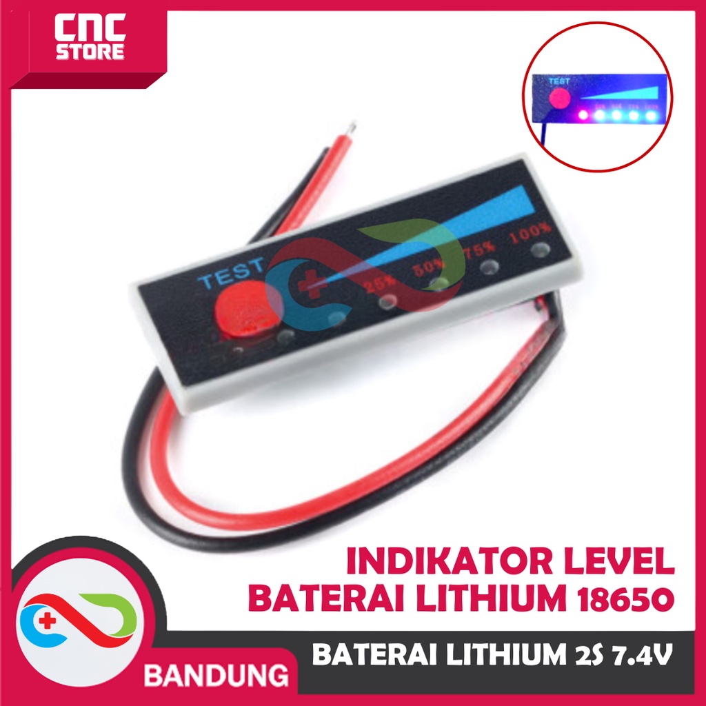 Jual INDIKATOR LEVEL KAPASITAS TEGANGAN BATERRY LION BATERAI LITHIUM 2S ...
