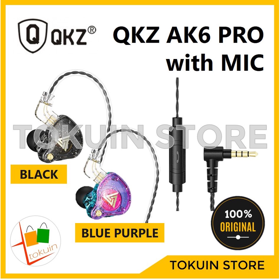 Jual COD QKZ AK6 PRO In Ear Earphone IEM Hi Res Headset Hifi X Earbuds ...