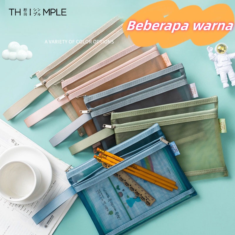 Jual Zipper Bag Information Bag A4 A6 /Tas dokumen ritsleting jala ...