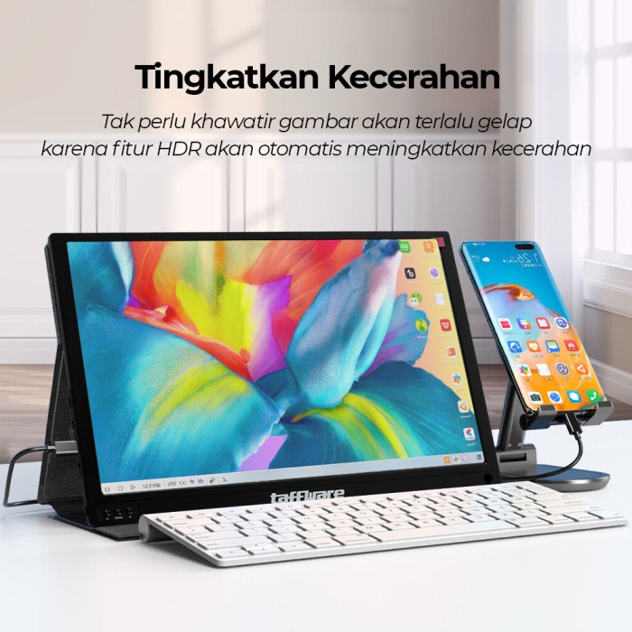Jual Taffware Portable Monitor FHD 15.6 Inch 1080p with Touchscreen ...