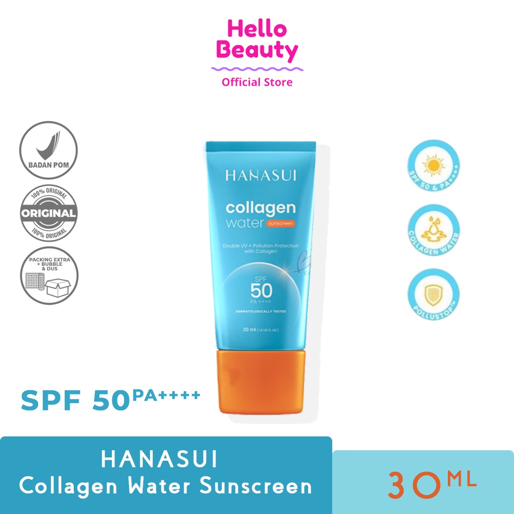 Jual HANASUI Collagen Water Sunscreen 30 ML | Shopee Indonesia