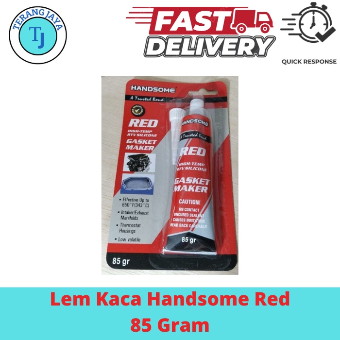 Jual Lem Kaca Merah / Silicone Red / Sealant Tube 35 dan 85 Gram ...