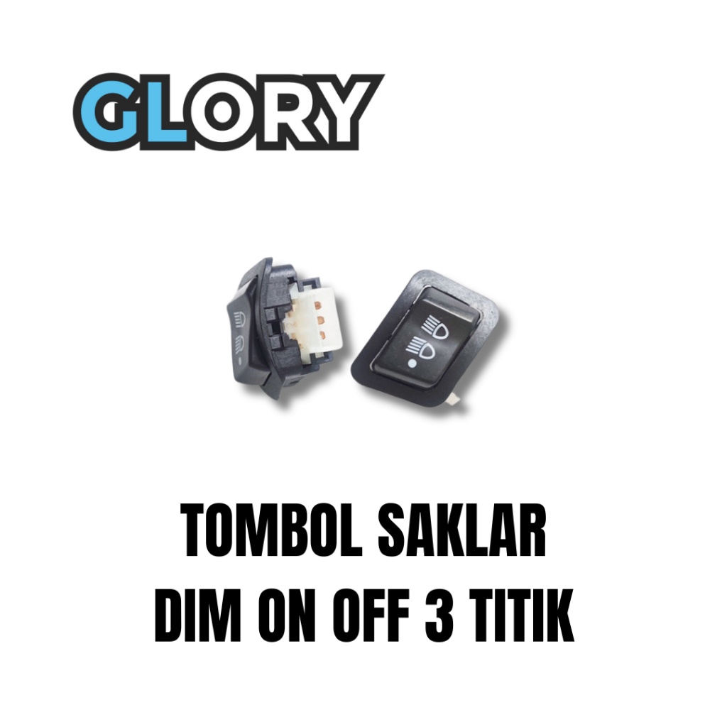 Jual Tombol Dim 3 Mode Jauh Dekat Off 3 Pin 3way 3 Titik Soket Socket ...