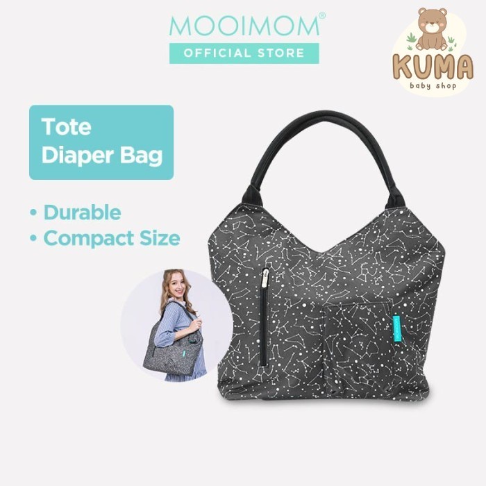 Jual MOOIMOM Tote Diaper Bag (Tas Bayi Diaper Pampers Anak) | Shopee ...