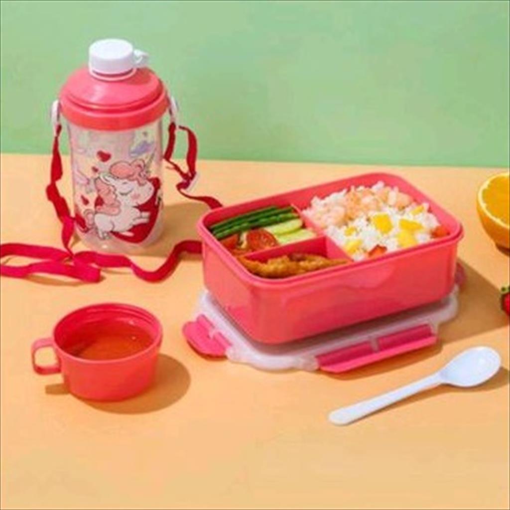 Jual Kotak Bekal Makan Set Botol Minum/Wadah Makan Set Botol Minum Karakter | Shopee Indonesia