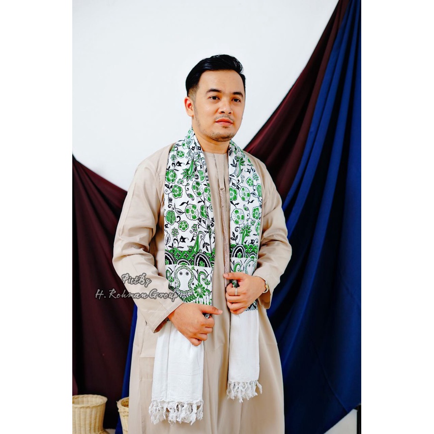 Jual Surban Pria Dewasa Terbaru Gus Iqdam Motif Batik Trompa Bahan Full ...