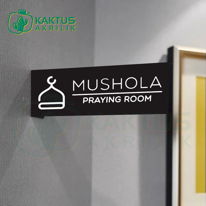 Jual Tanda mushola Sign Board Akrilik Tempel Signage Dinding Papan ...