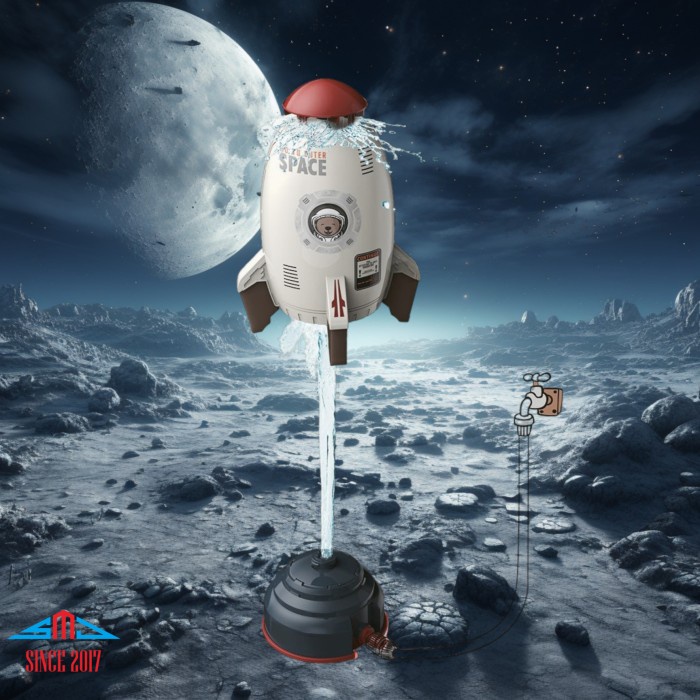 Jual Mainan Roket Air Water Jet launcher Rocket Outdoor Toys Swirling ...