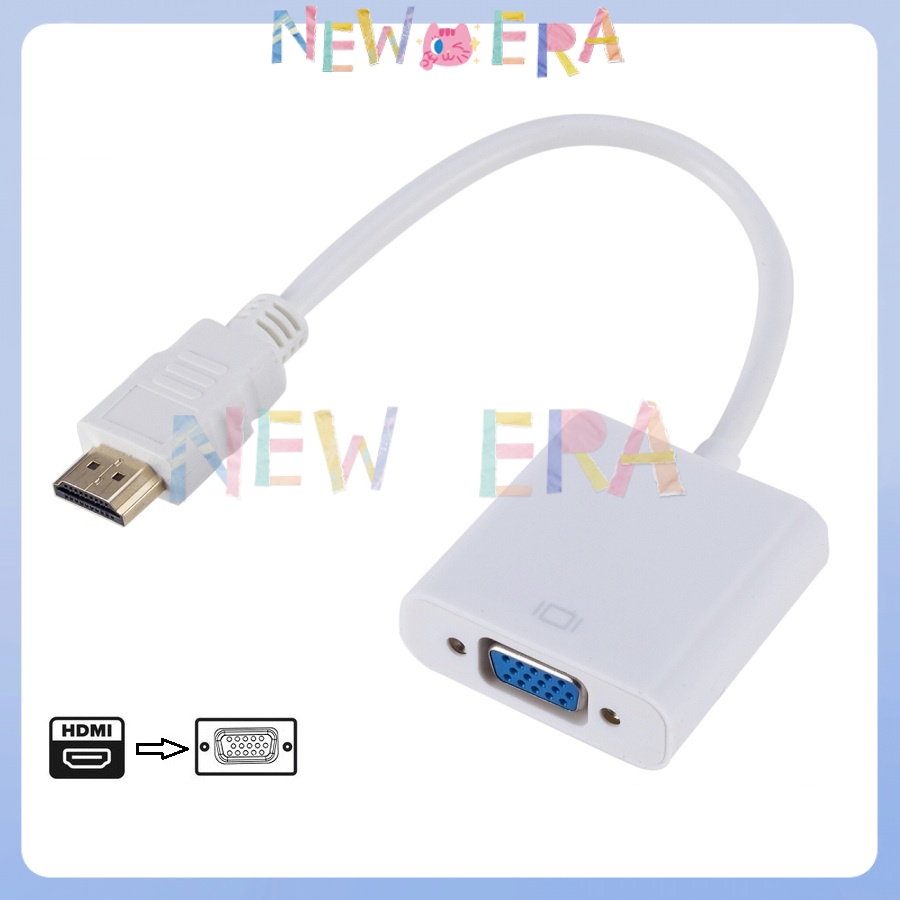 Jual NewEra Converter HDMI To VGA Adapter Kabel Converter HDMI Male To ...