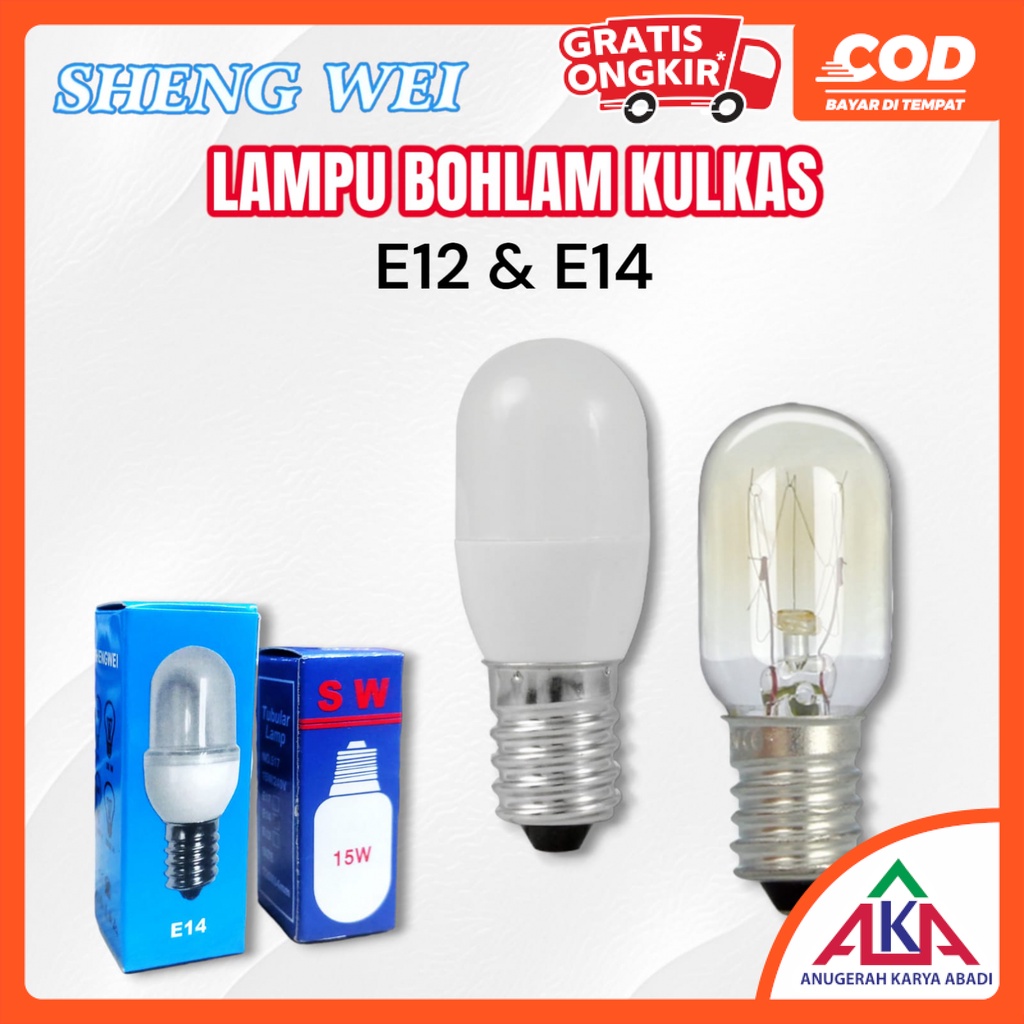 Jual Bohlam Lampu Kulkas LED SHENG WEI E12 / E14 3 / 15 Watt 240V Berkualitas | Shopee Indonesia