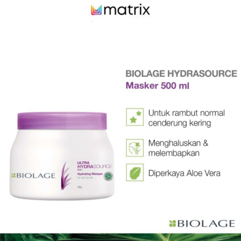 Jual MATRIX Biolage Hair Mask 490 mL /Smoothproof/ Colorlast ...