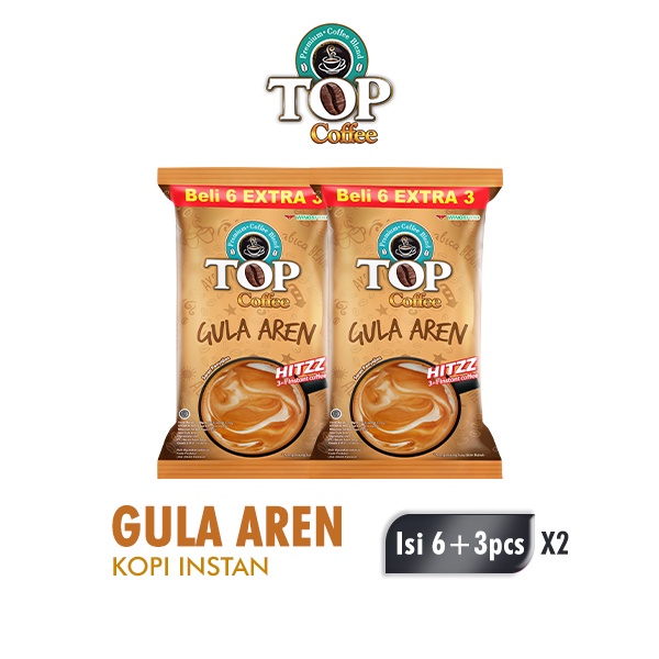 Jual Top Coffee Kopi Instan Gula Aren Pack 22 gr isi 6 + 3 pcs x2 ...