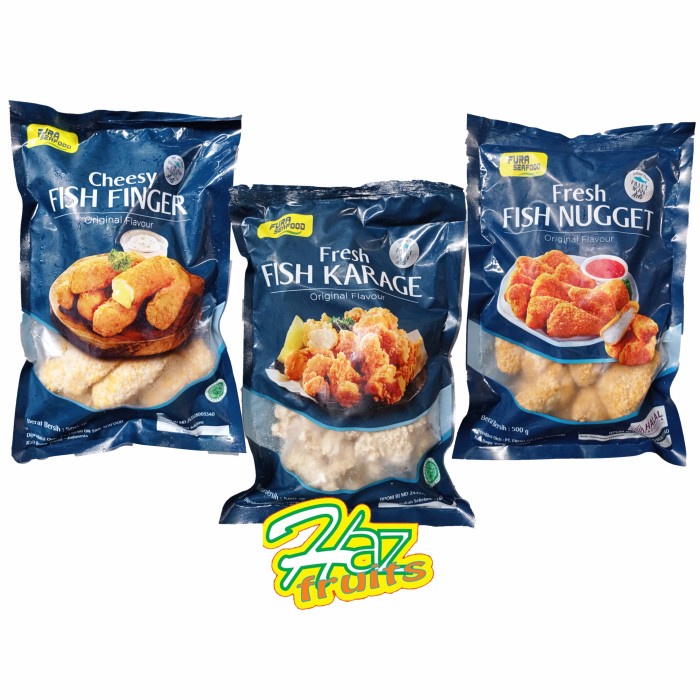 Jual Fura Seafood Fish Nugget | Karage | Cheesy Fish Finger 500g ...