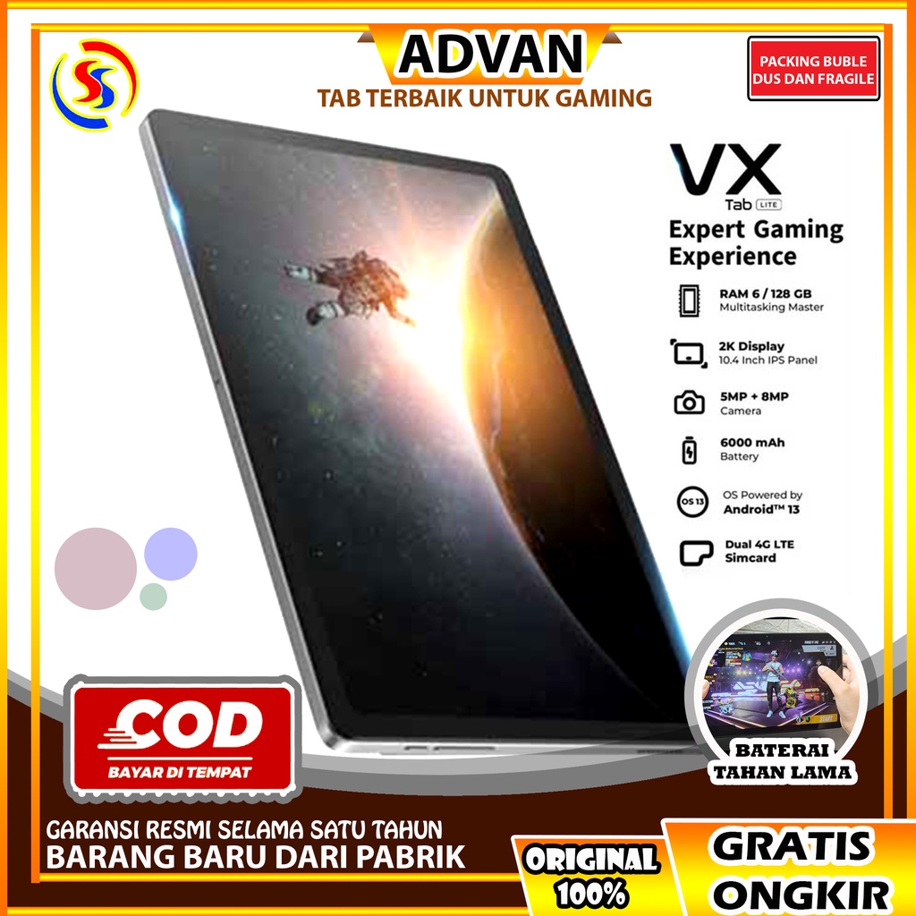 Jual ADVAN Notebook Tab Vx Lite 10.4” Octa Core 2.0Ghz Tablet Dual Sim ...