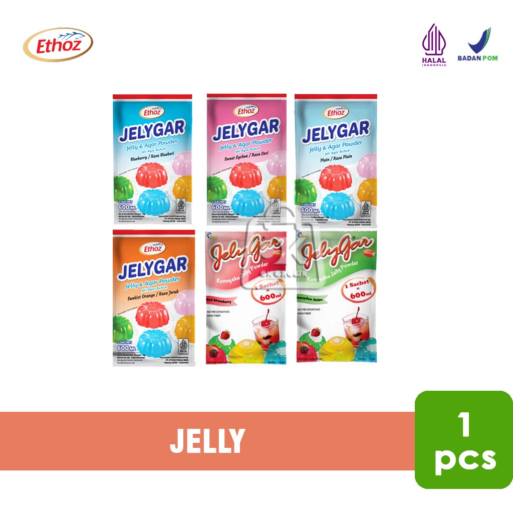 Jual Jelly Powder Jelygar Ethoz /Jelly Agar Bubuk All Varian (1 Pcs ...