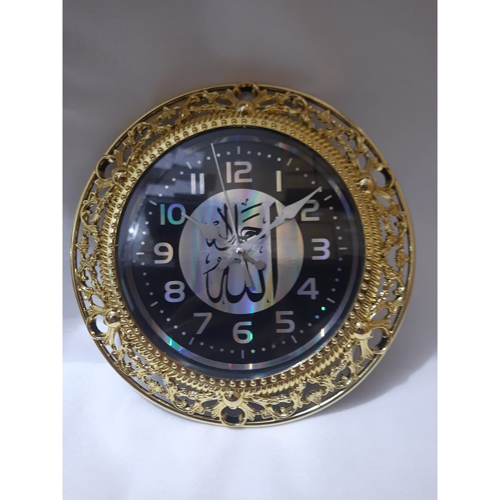 Jual Jam Dinding MEWAH KALIGRAFI ISLAMIC ARAB/ Wall Clock 25 cm / NIKO ...