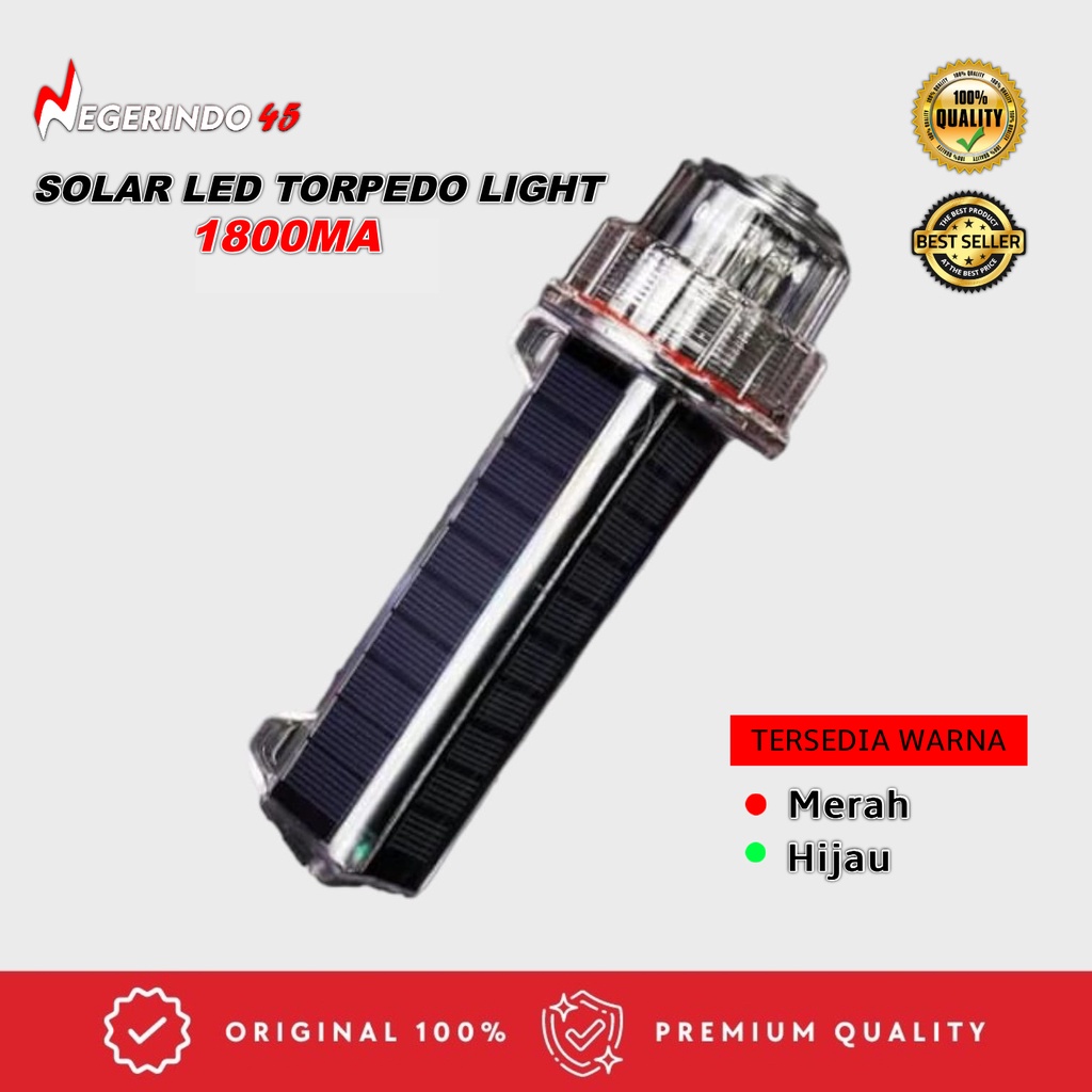 Jual Solar Led Torpedo Light Lampu Klip Panel Surya Lampu Menara 1800ma ...