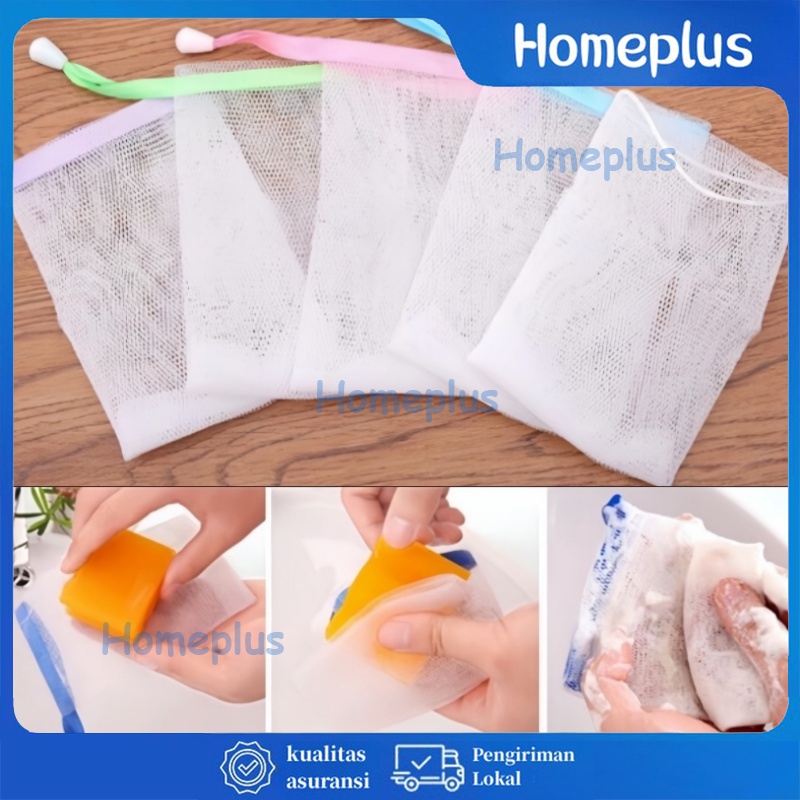 Jual HomePlus 14Pcs Jaring Sabun Pembuat Busa 2 lapis Kantong Jaring ...
