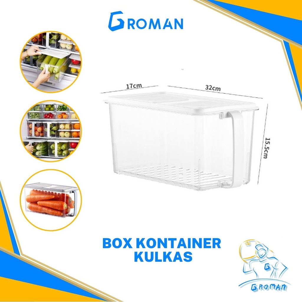 Jual Storage Food Box Kulkas Wadah Penyimpanan Sayur Makanan Kitchen ...
