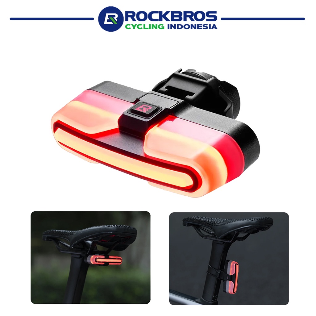 Jual ROCKBROS REX02 Smart Brake Rem Sensor Bicycle Taillight Lampu Belakang Sepeda | Shopee ...