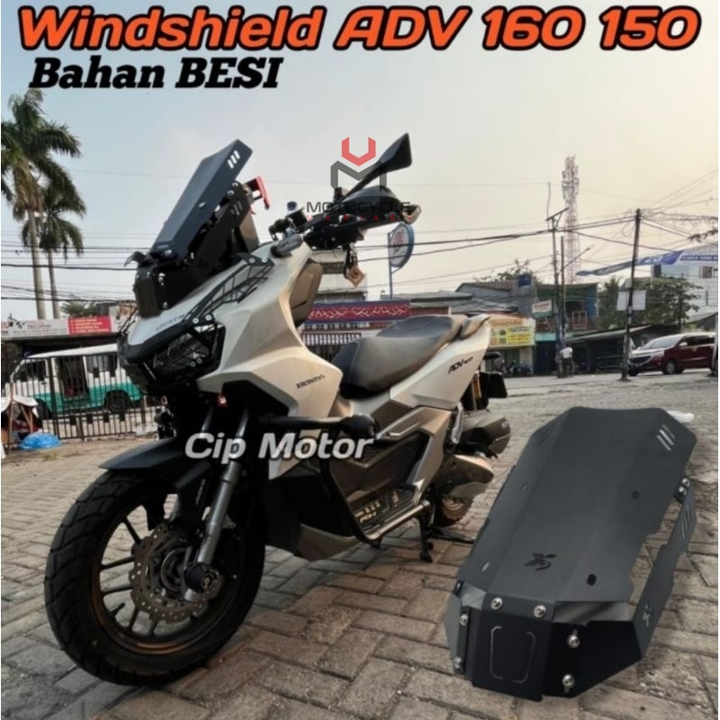 Jual Windshield ADV 160 ADV 150 Model Robot bahan besi | Shopee Indonesia