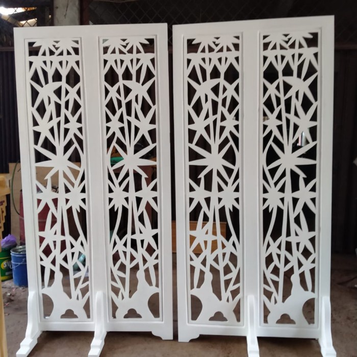 Jual Termurah Sketsel Partisi Pemabatas Ruangan Kayu Ukir Jujur Barokah ...
