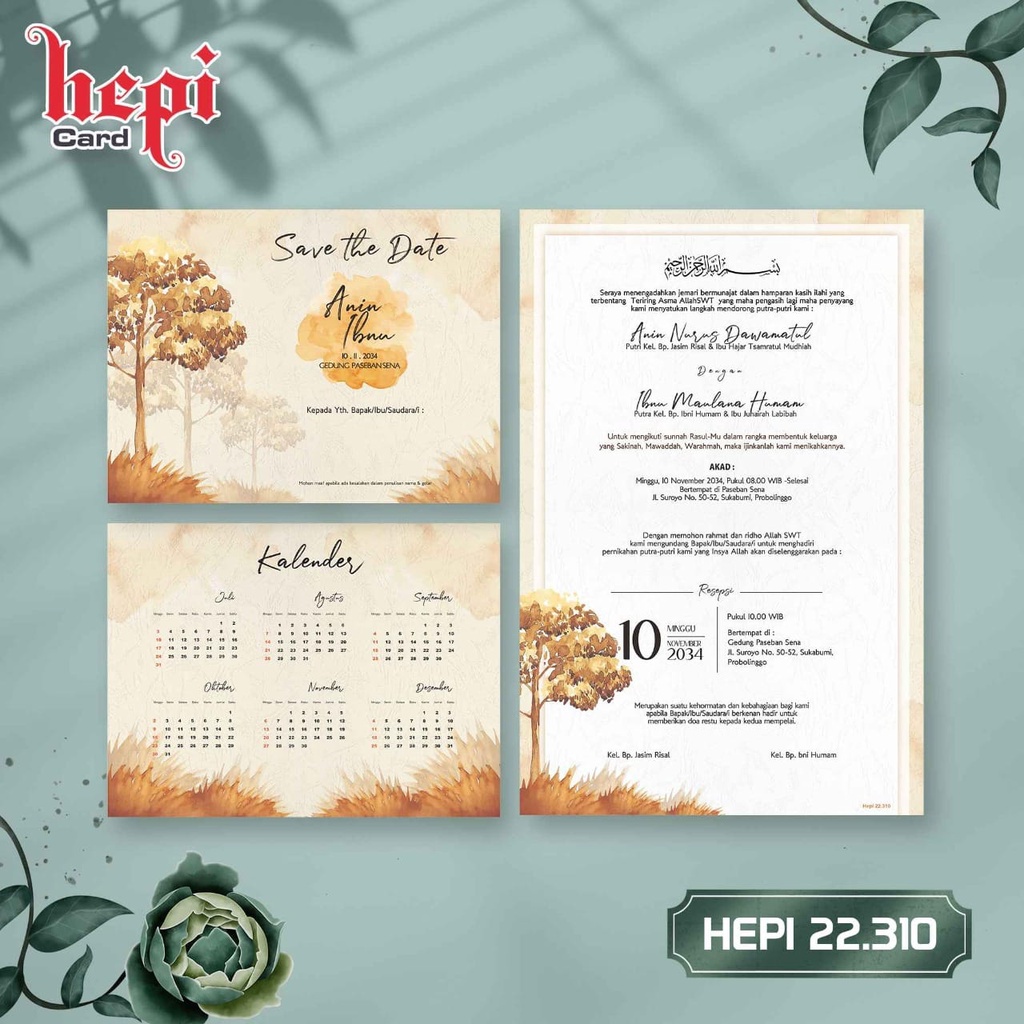 Jual Cetak Undangan Pernikahan Hepi 310 Terbaru Harga Murah | Shopee ...