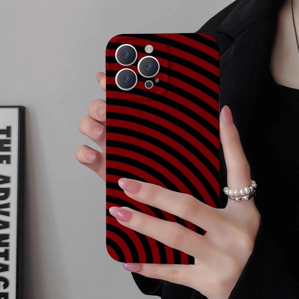 Jual Hp Black Red Ripples Phone Case for Iphone 11 14 13 12 Pro Max XR ...
