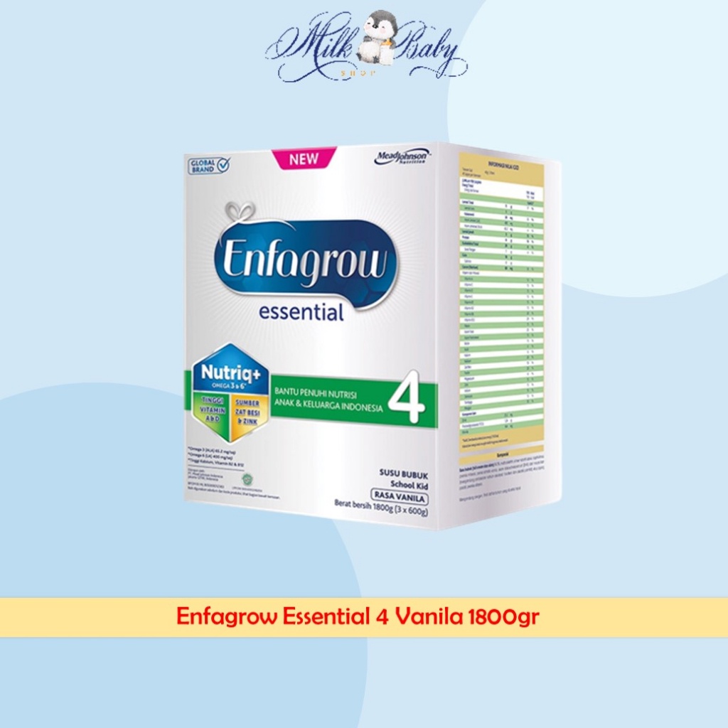 Jual Enfagrow Essential 4 1800 gr box - Susu Formula | Shopee Indonesia