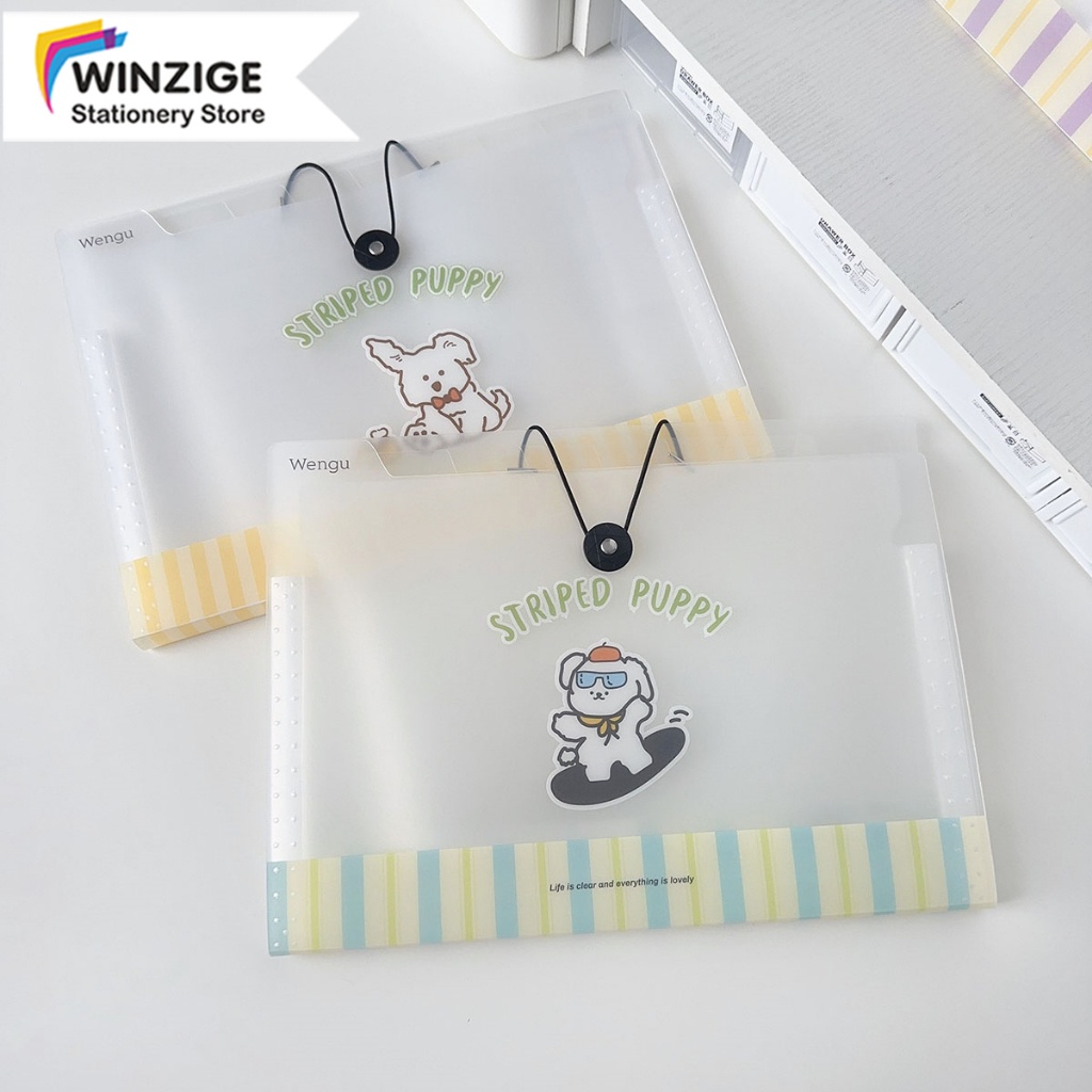 Jual Winzige Tas File A4 Lucu 8 Sekat Indeks Bahan Cute Puppy Document ...