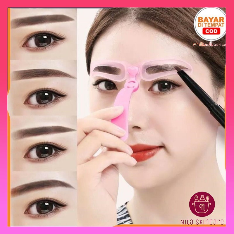 Jual Cetakan Alis 8 In 1 EyeBrow Cetakan Alat Cetakan alis | Shopee Indonesia