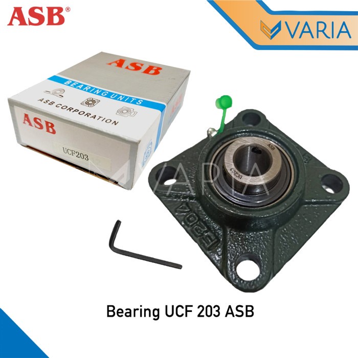 Jual Bearing UCF 203 ASB Diameter As 17 mm Laher Pillow Block Duduk | Shopee Indonesia
