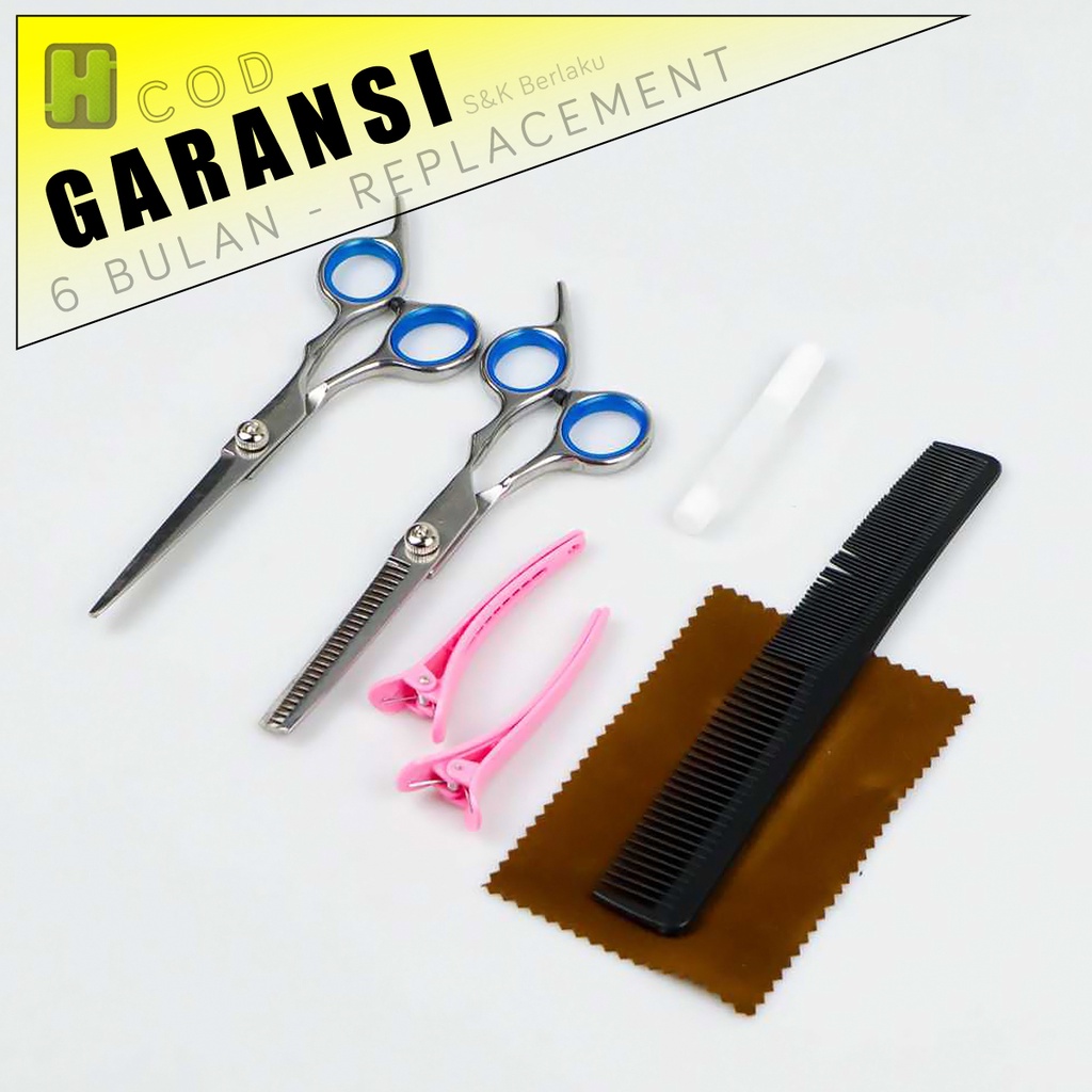 Jual Gunting Rambut Set Peralatan Stainless Steel Salon Profesional ...