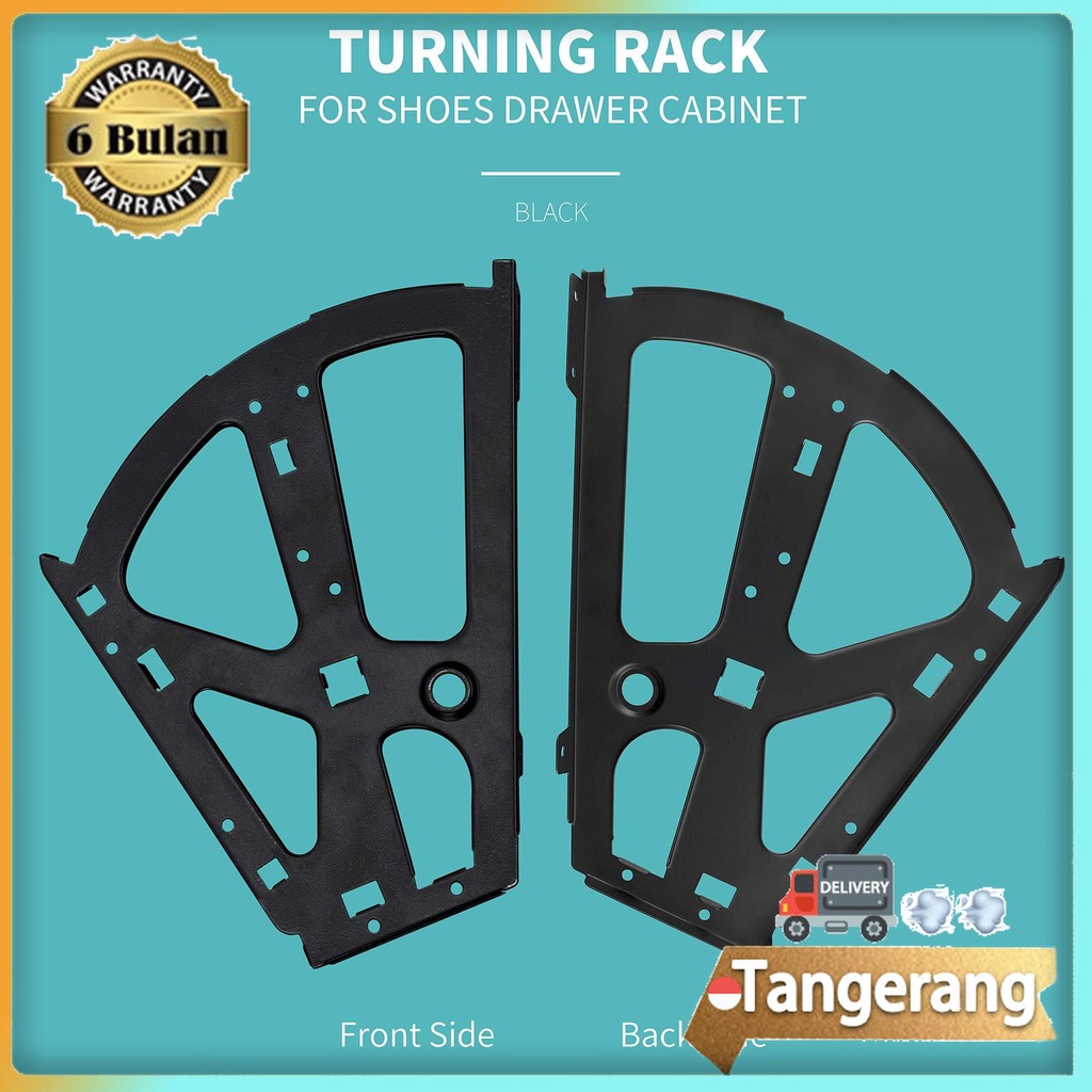 Jual 2pcs Braket Rak Sepatu 1/2/3 Susun Engsel Rak Sepatu Alat Membuat ...