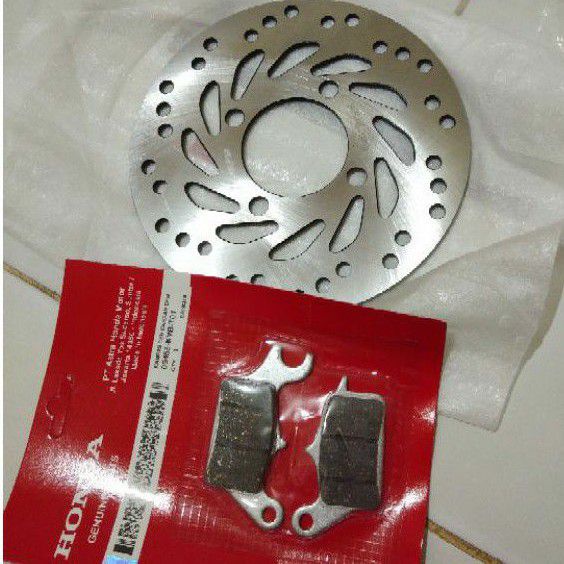 Jual piringan cakram depan +kampas rem cakram depan beat,Vario,Scoopy ...