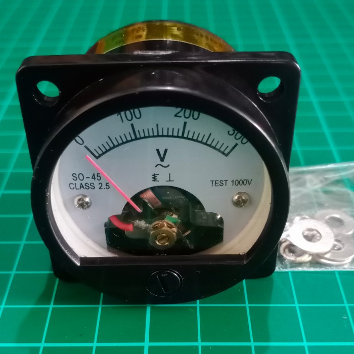 Jual vu meter ac dc 0 -300v analog volt meter bulat GO165 | Shopee ...