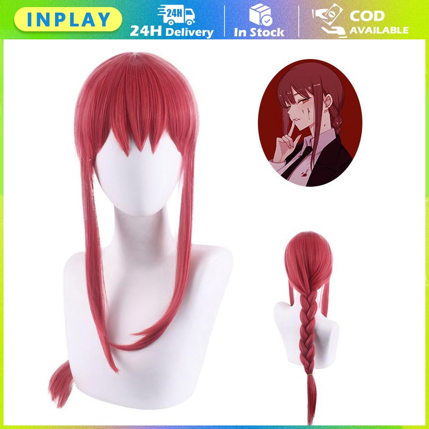 Jual Wig Makima Cosplay Chainsaw Man Orang Dewasa/Anak-Anak Dapat ...