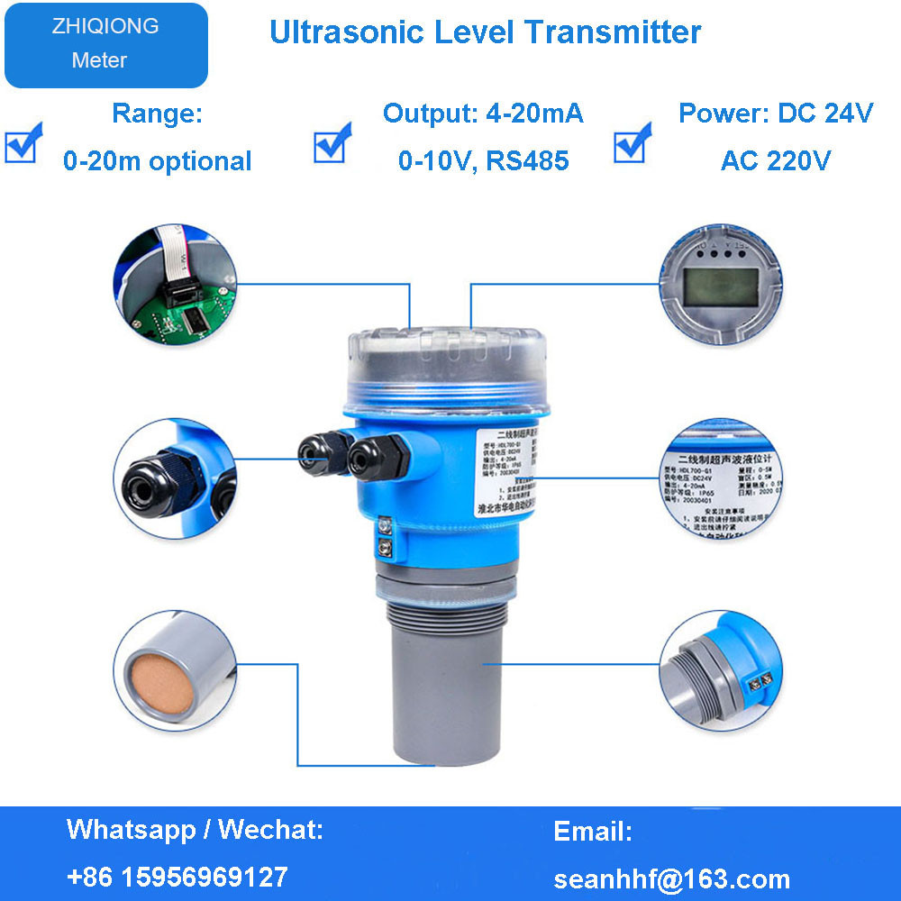 Jual Ultrasonic level meter integrated split sensor level meter ...