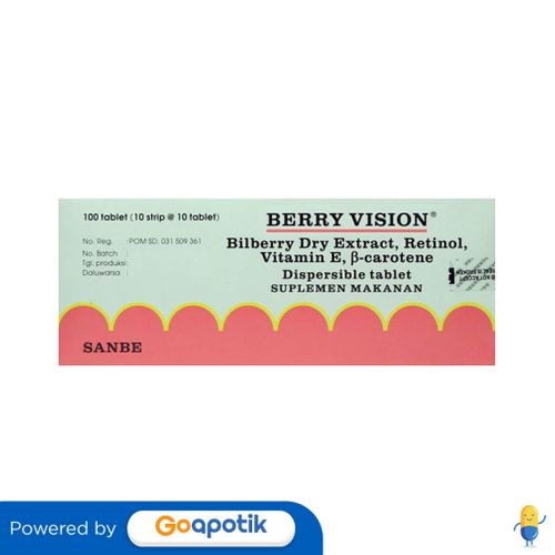 Jual Berry Vision Dispersible Box 100 Tablet | Shopee Indonesia