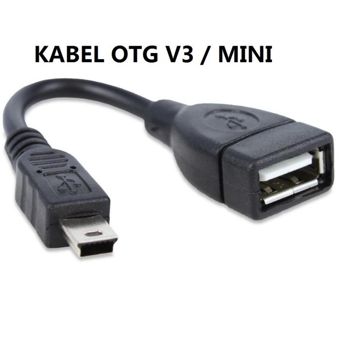 Jual KABEL OTG V3 / MINI / BB 9000 CABLE OTG MINI USB B | Shopee Indonesia