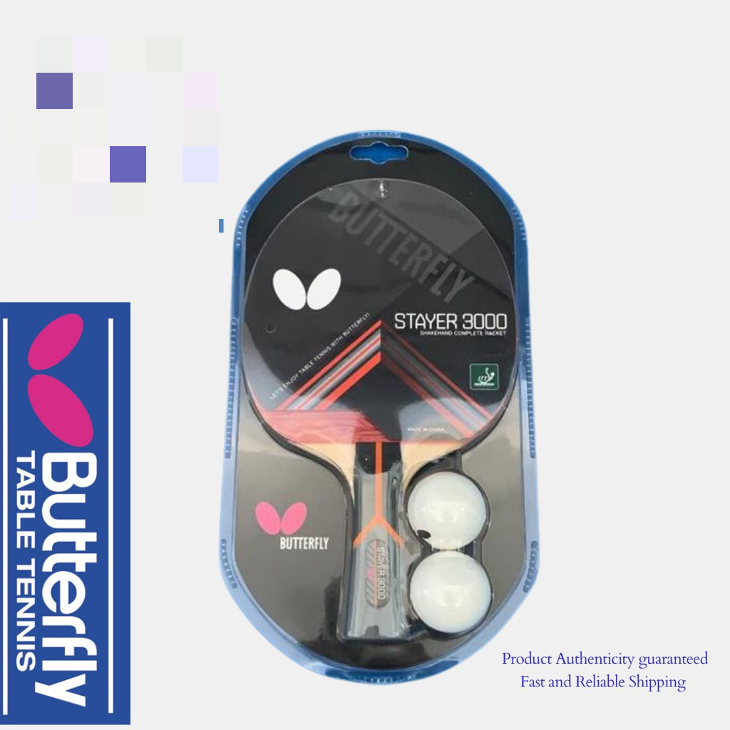 Jual BET PINGPONG BUTTERFLY STAYER 3000 | Shopee Indonesia