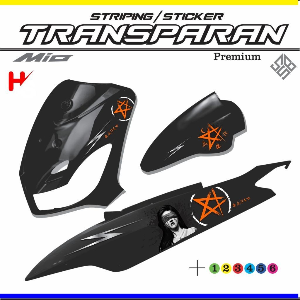 Jual VARIASI MOTIF MOTOR STICKE STRIPING VARIASI MOTOR YAMAHA MIO OLD ...