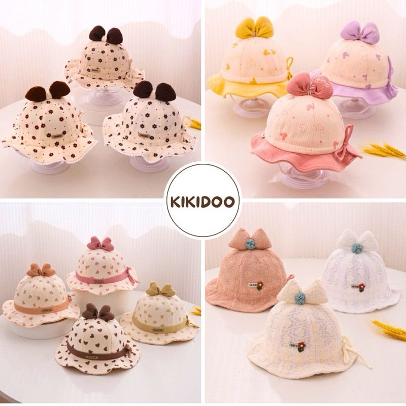 Jual KKD Topi Bucket Anak Topi Pantai Motif Dot Head Mickey Bunga TP152 ...