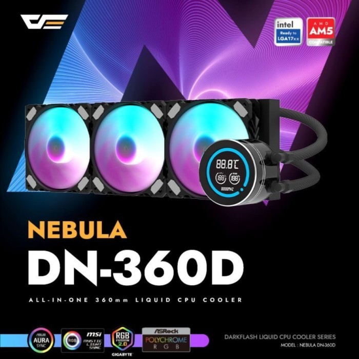 Jual DarkFlash NEBULA DN360D DIGITAL / DN 360D DIGITAL ARGB 360mm AIO ...