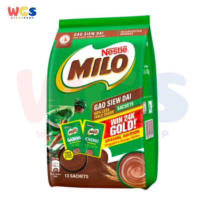 Jual Milo Gao Siew Dai Less Sugar 13 Sachets x 33 gr - Made in ...