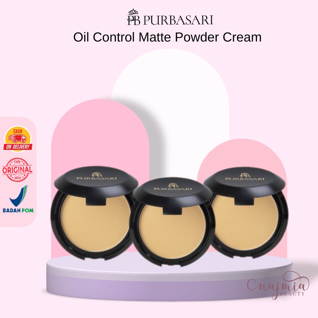 Jual Najmia- Purbasari Oil Control Matte Powder Cream / bedak padat ...