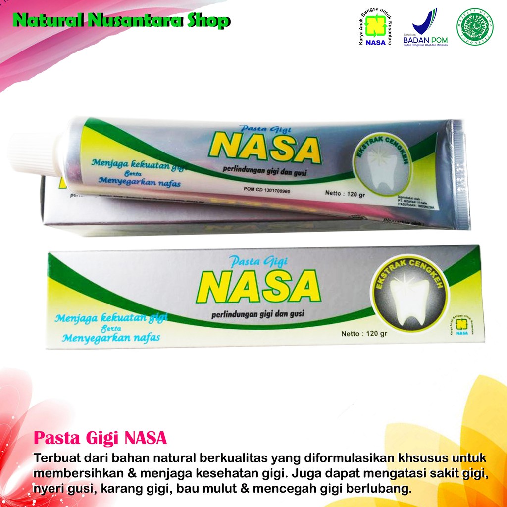 Jual PASTA GIGI NASA ORIGINAL BERGARANSI | Shopee Indonesia